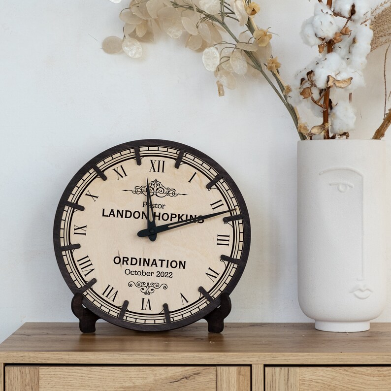 Pastor Clock, Pastor Retirement Clock, Pastor Appreciation Gift, Pastor ...