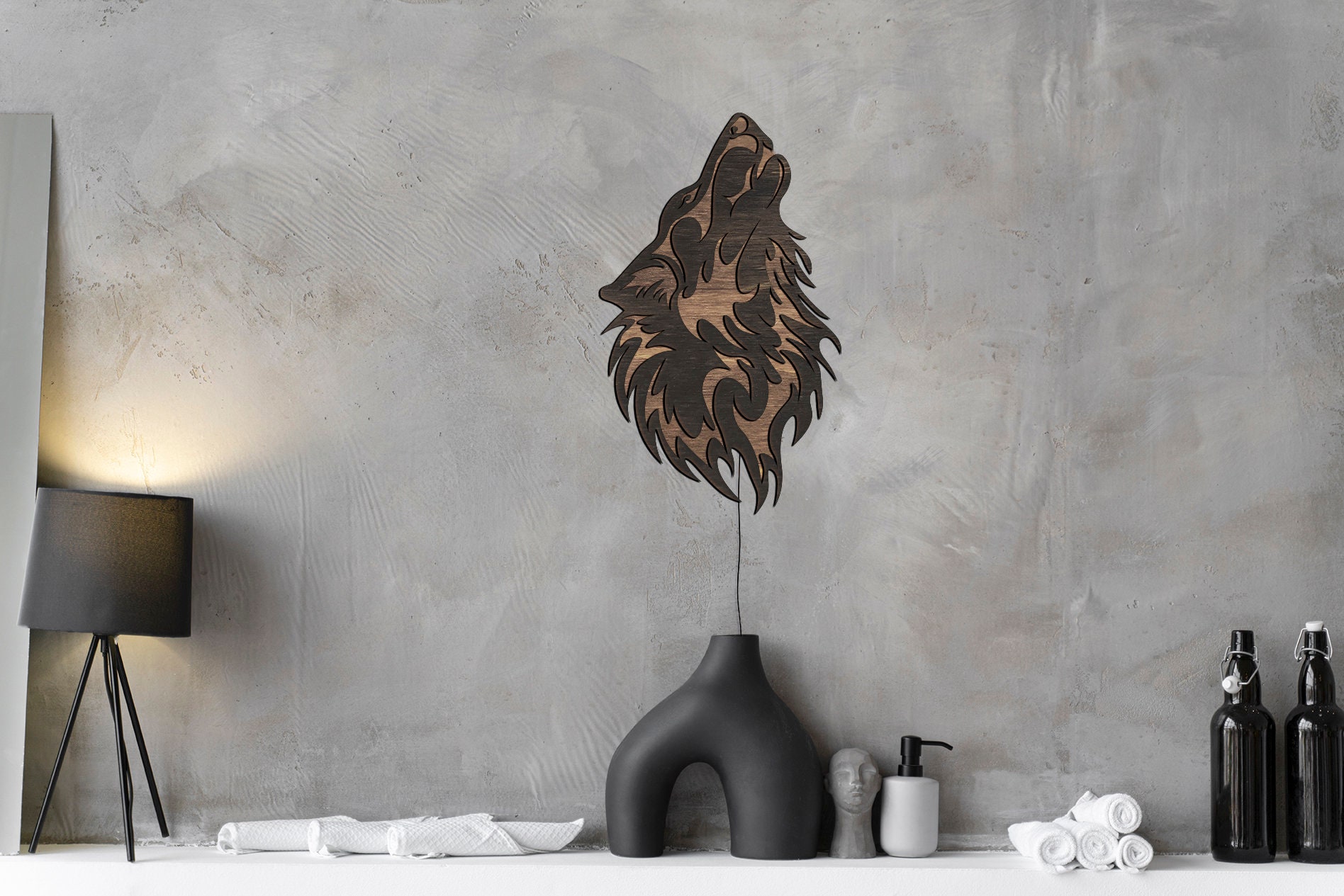 Wolf Neon Sign Wolf Led Sign Wolf Led Light Wolf Wood Sign - Etsy