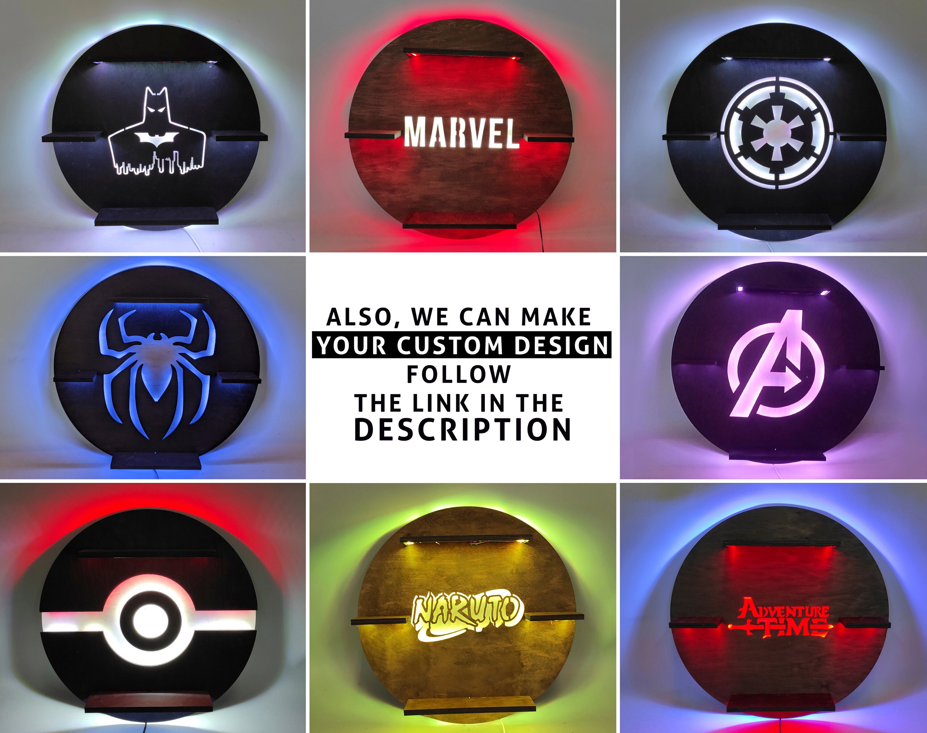 Sports Card Display Wall Shelf,card Led Display Stand,display Shelf ...