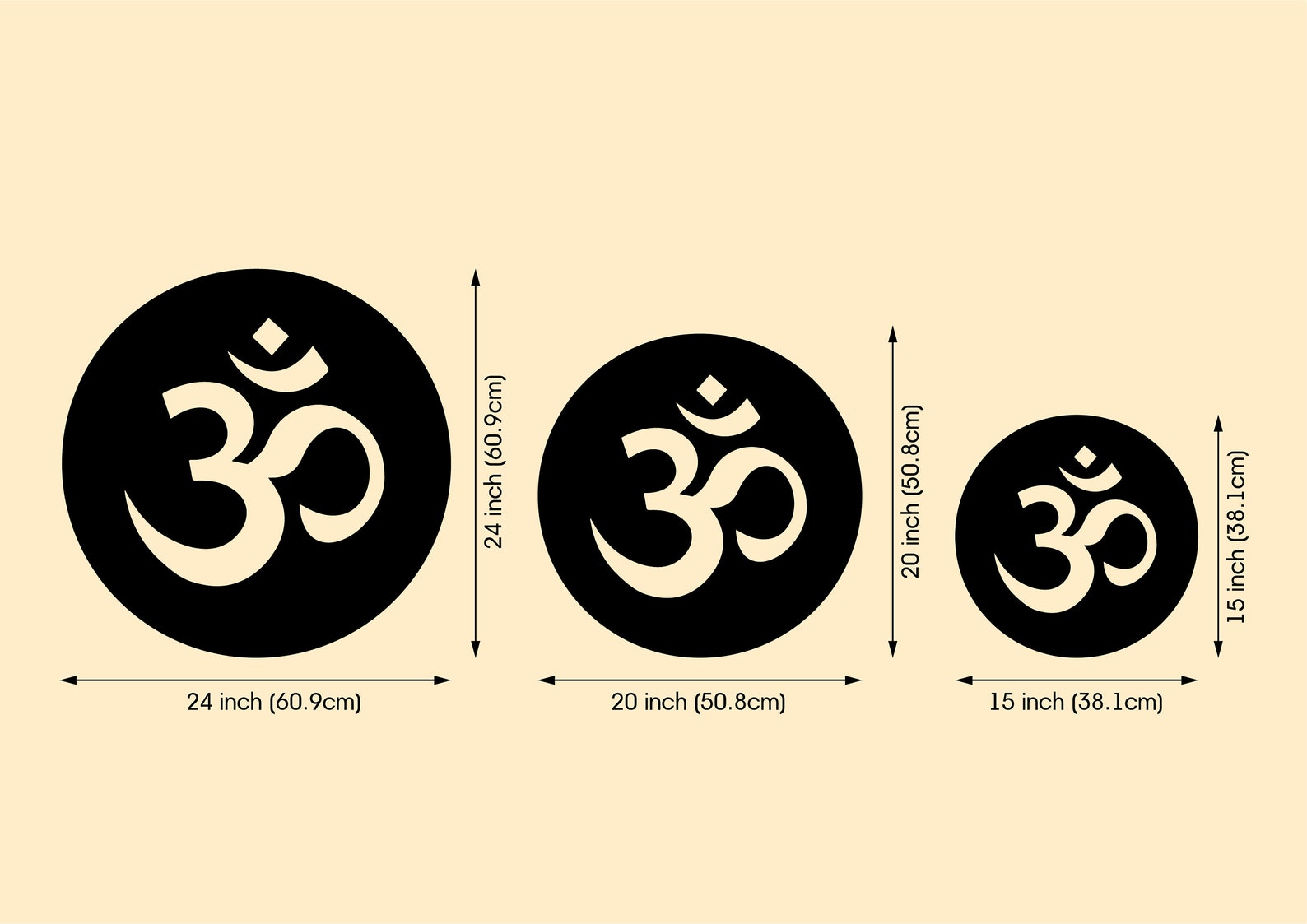 Om Wall Art, Om Wall Hanging, Ohm Wall Decor, Wood Om Symbol, Om Wall ...