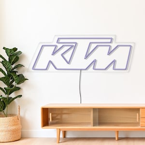 KTM Neon Sign, KTM Led Sign, KTM Logo, Ktm Motorcycle Sign, Ktm Gift ...
