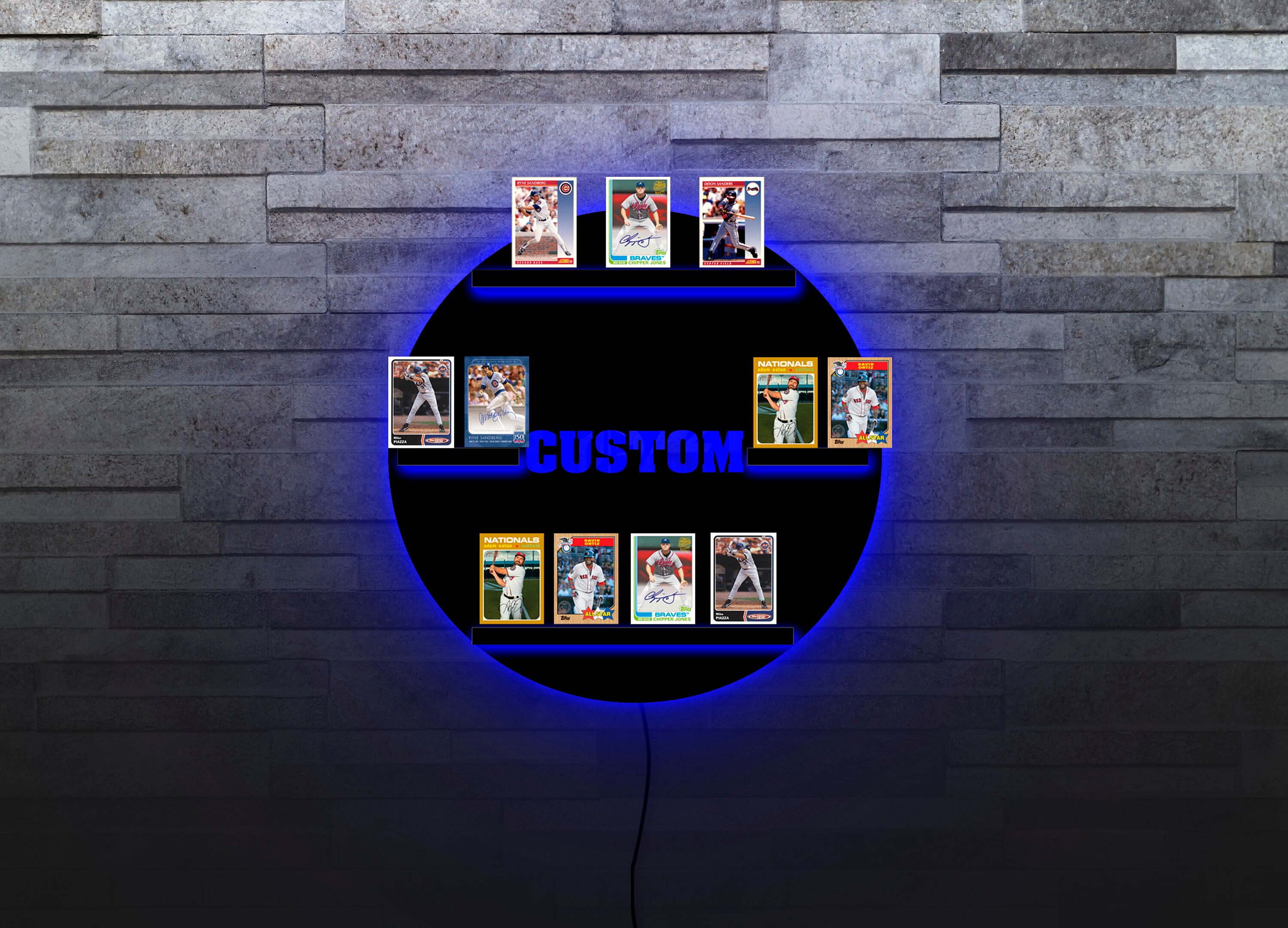 Sports Card Display Wall Shelf,card Led Display Stand,display Shelf ...