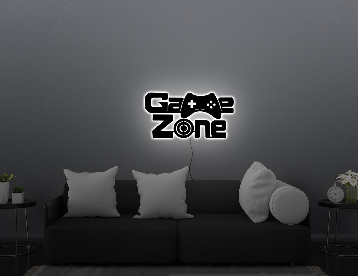 Game Zone Neon Sign Game Zone Wall Sign Game Zone Led Sign | Etsy