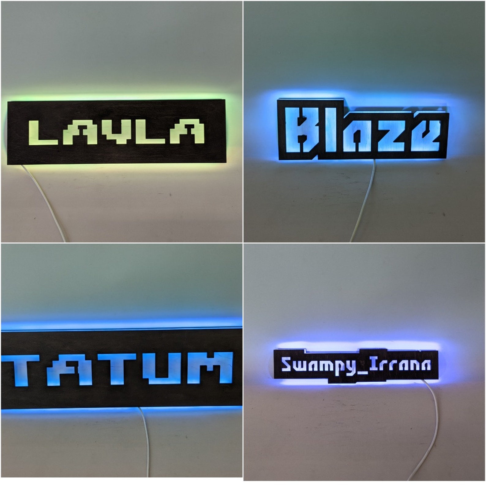 Gamer Tag Neon Sign Gamer Tag Led Sign Gamer Tag for Twitch - Etsy