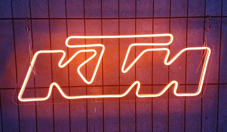 KTM Neon Sign, KTM Led Sign, KTM Logo, Ktm Motorcycle Sign, Ktm Gift ...