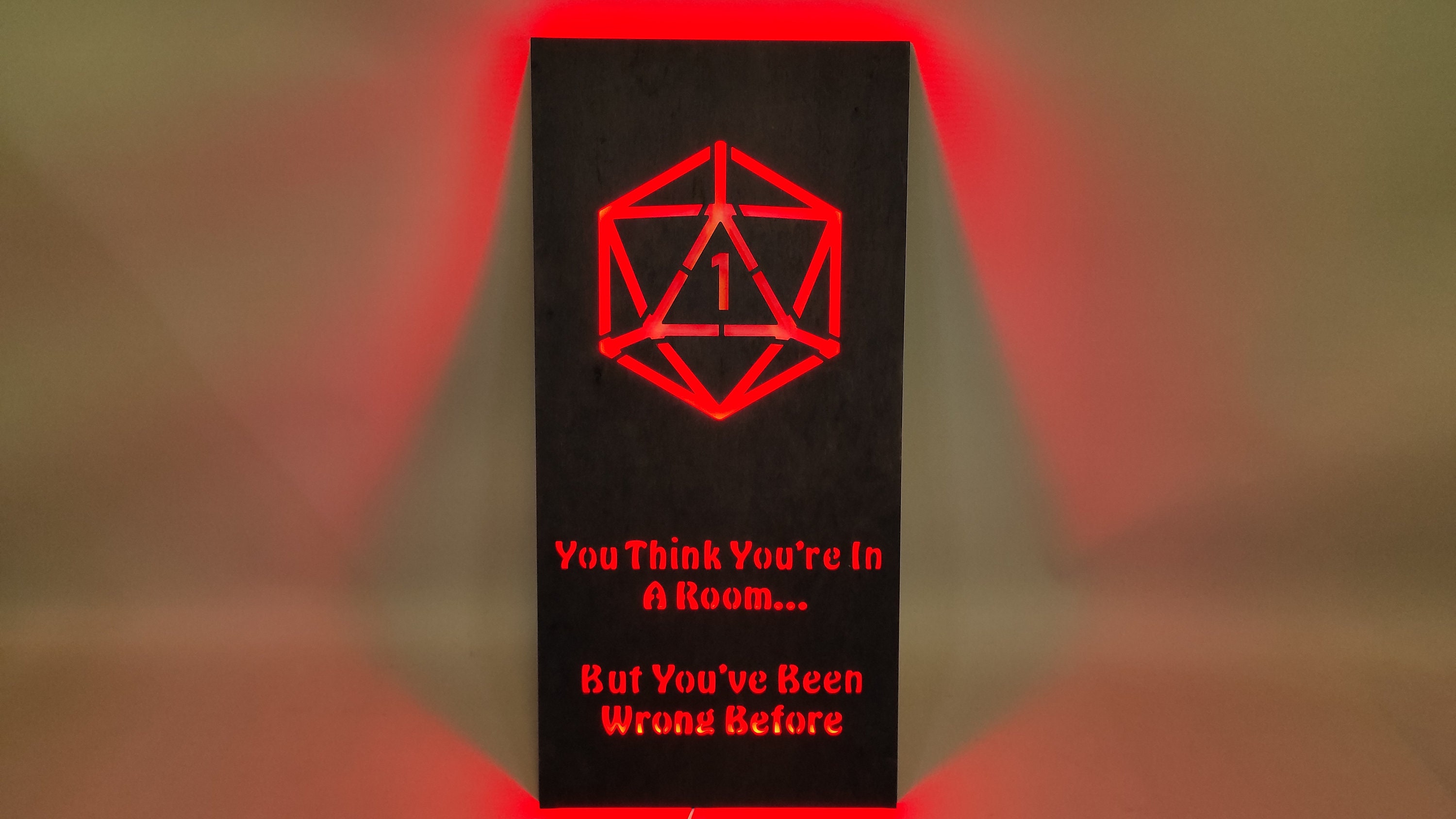 Dungeon and Dragons Neon Sign RPG Wall Art With Led. Dnd Dice | Etsy