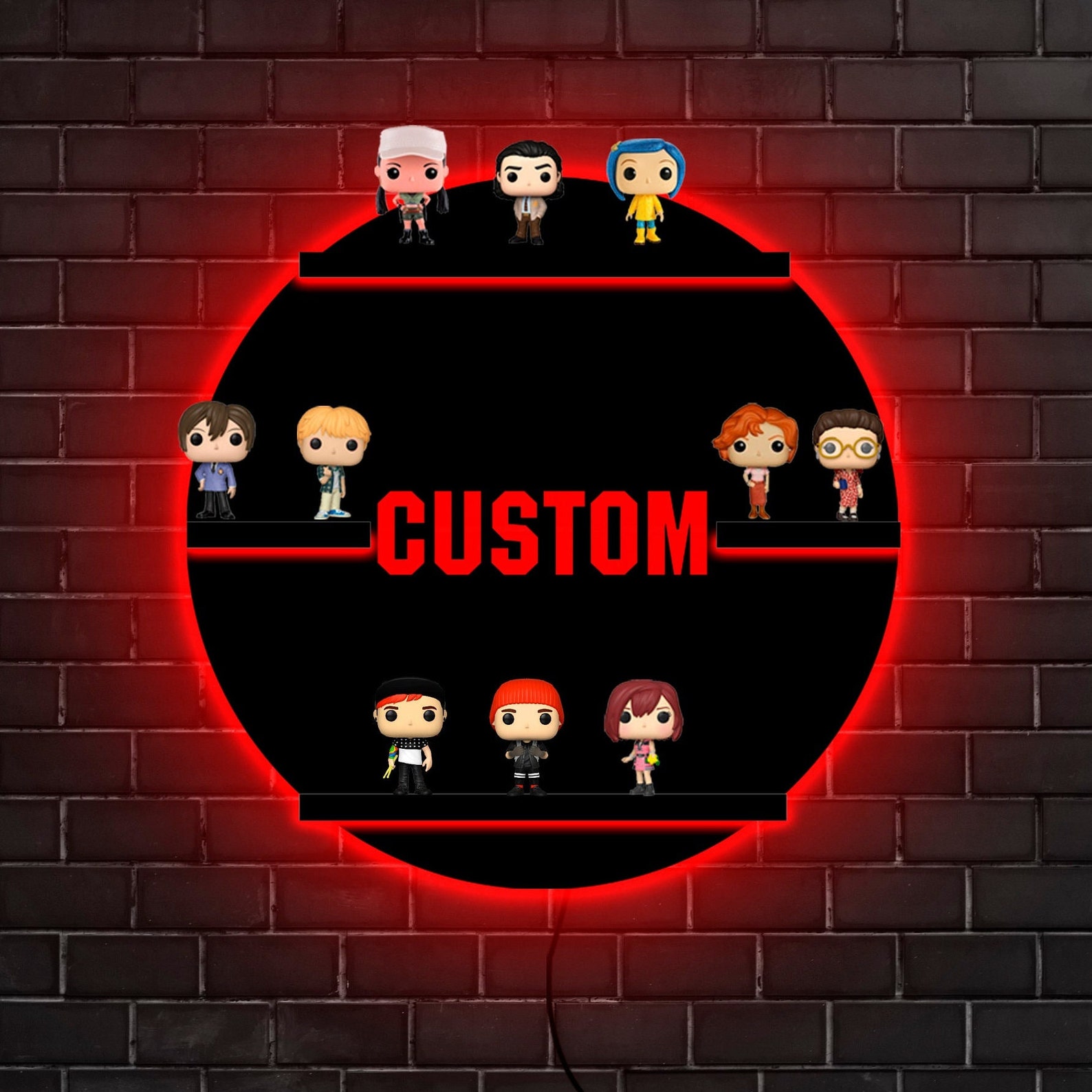 Figure Display Shelf, Custom Display Shelf With Led, Led Display Shelf ...