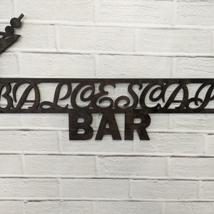 Custom Bar Sign for Home Bar, Bar Name Sign, Personalized Bar Sign ...