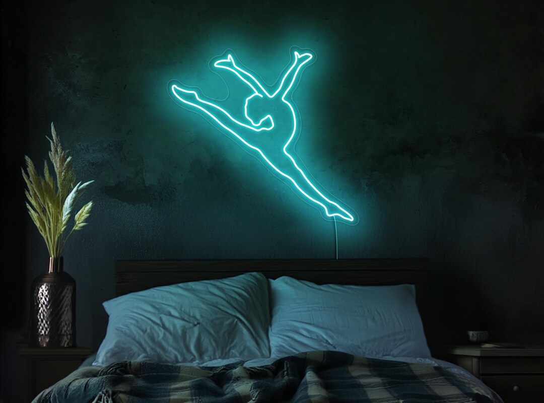 Gymnastics Neon Sign, Gymnast Room Led Sign, Girls Room Neon Sign, Gift ...