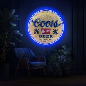 Coors Banquet Neon Sign, Coors Banquet Logo, Coors Banquet Label, Coors ...
