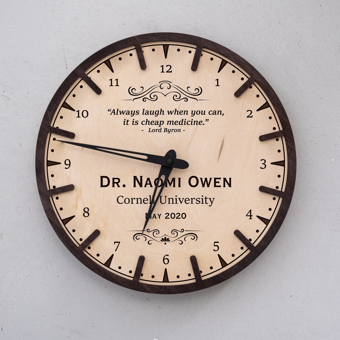 Graduation Clock, Doctor Graduation Gift, Doctor Clock, Doctor ...