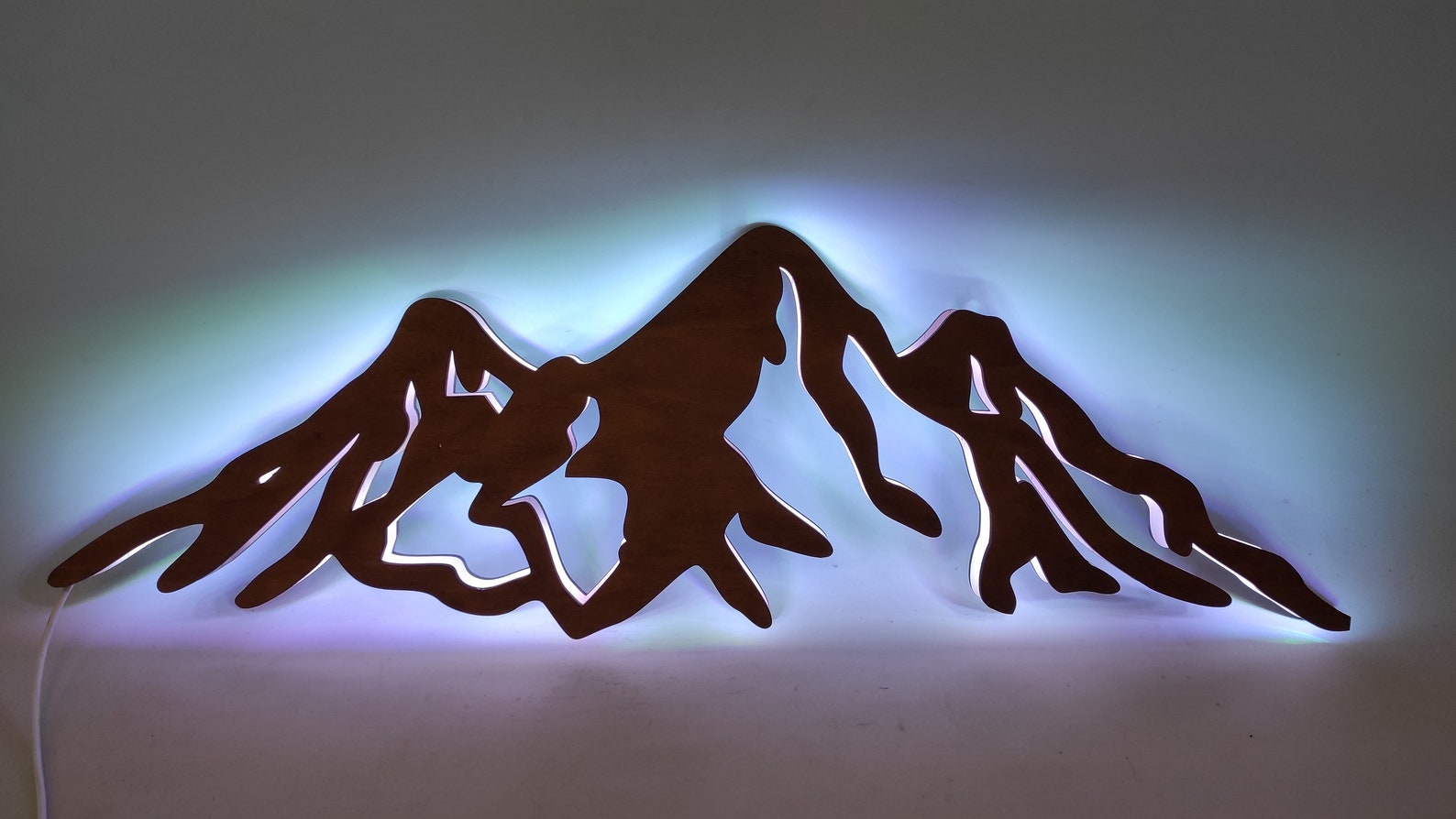 Mountain Wall Art Light Up Mountain Night Light Led - Etsy