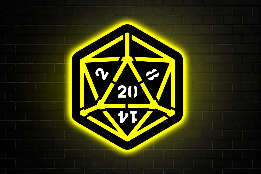 Dice Neon Sign, Dice Led Sign, Dice Light up Sign, Dice Wood Sign, Dice ...