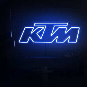 KTM Neon Sign, KTM Led Sign, KTM Logo, Ktm Motorcycle Sign, Ktm Gift ...