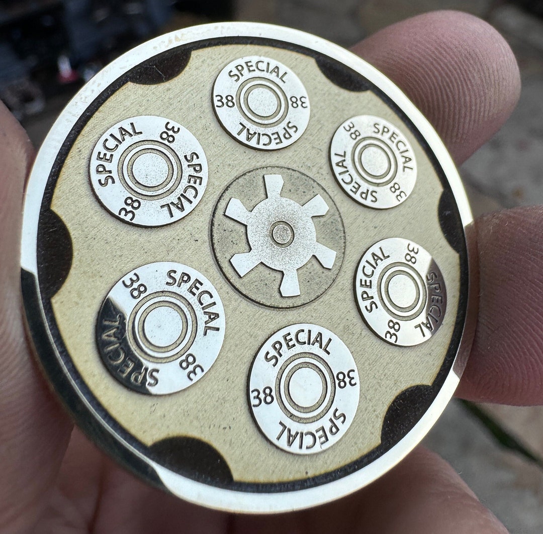 Six-shooter Cylinder for Two-sided Coin Fiber Laser Engraving - Etsy