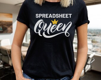 Spreadsheet Queen Shirt - Etsy