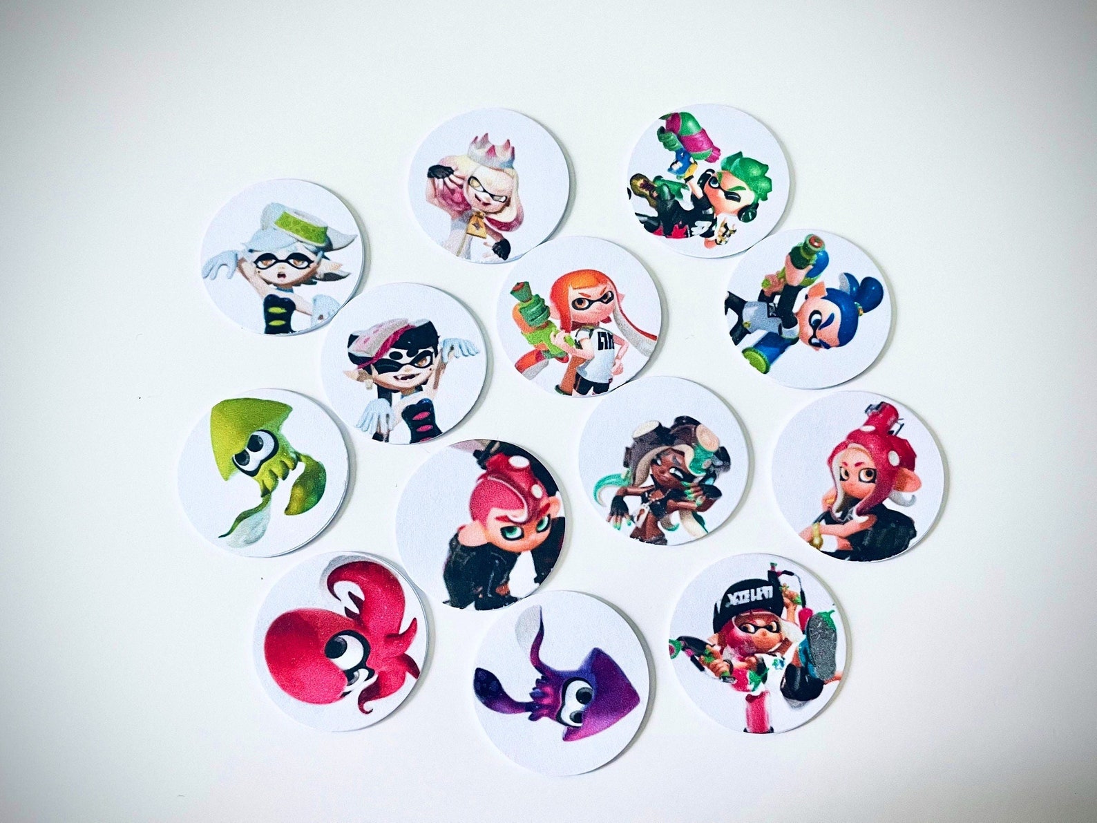 Splatoon Coin Cards Callie Marie Pearl Marina Inklings - Etsy