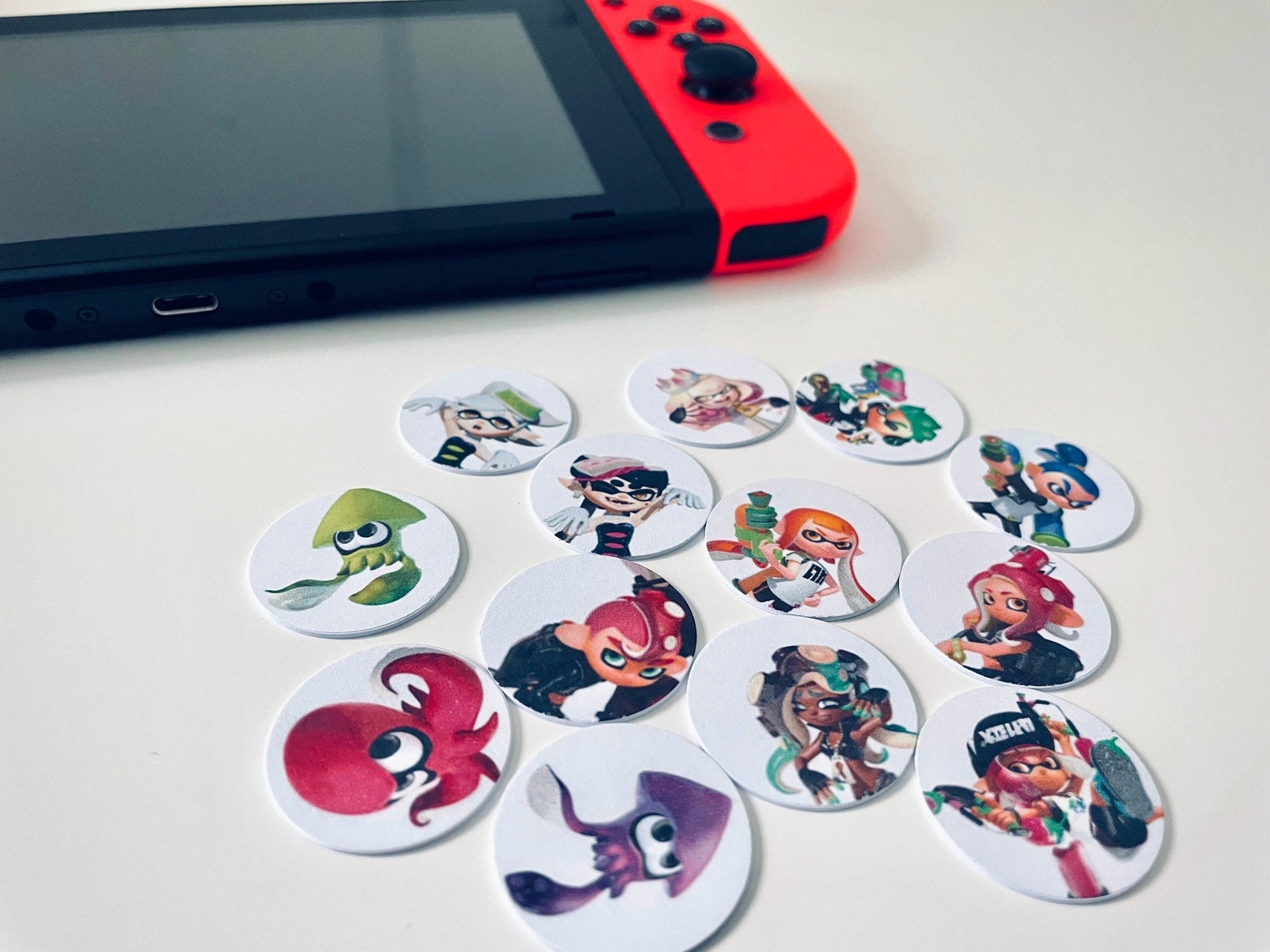 Splatoon Coin Cards Callie Marie Pearl Marina Inklings - Etsy