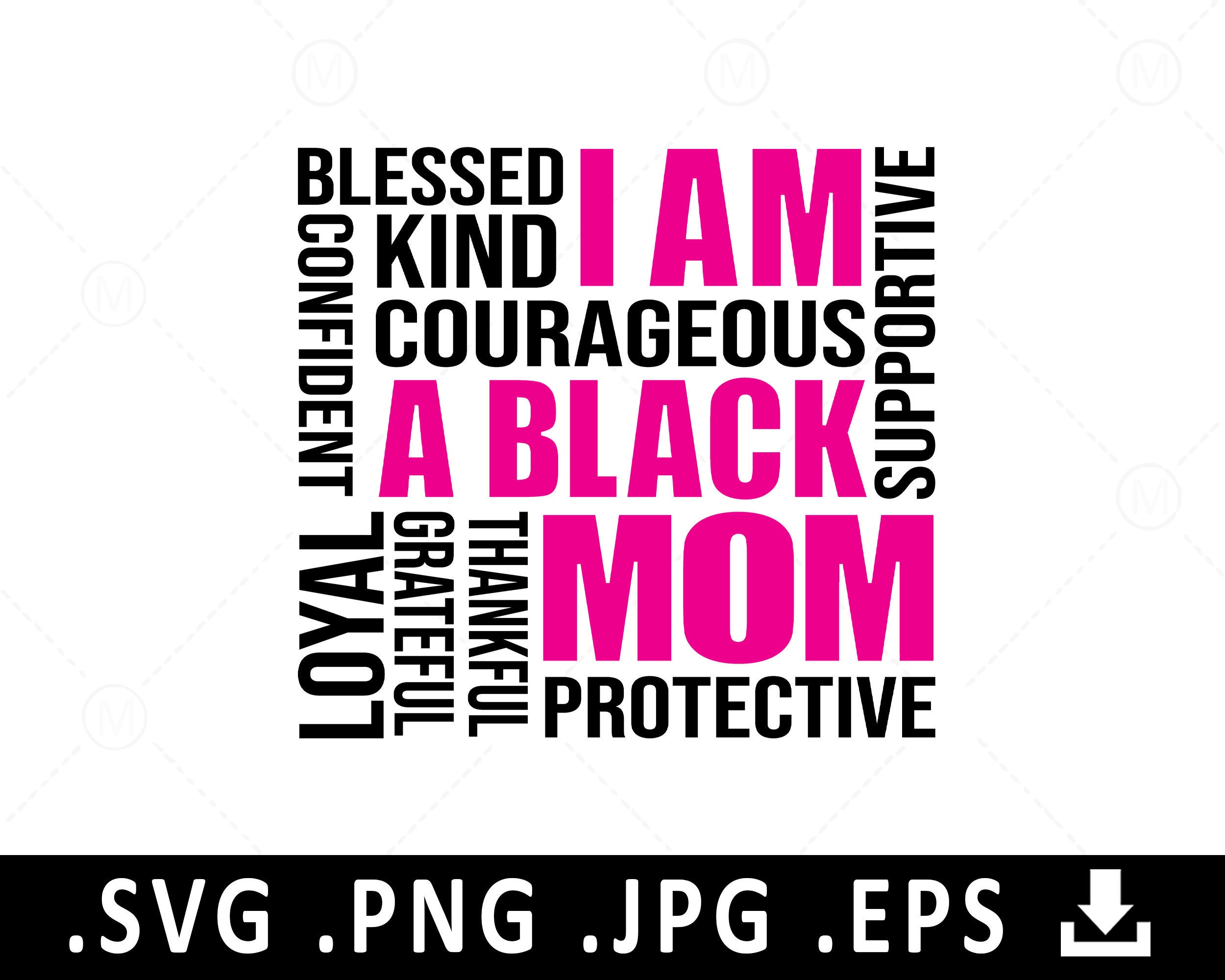 Black Mom Svg African American Mom Svg Dope Black Mom Svg Etsy