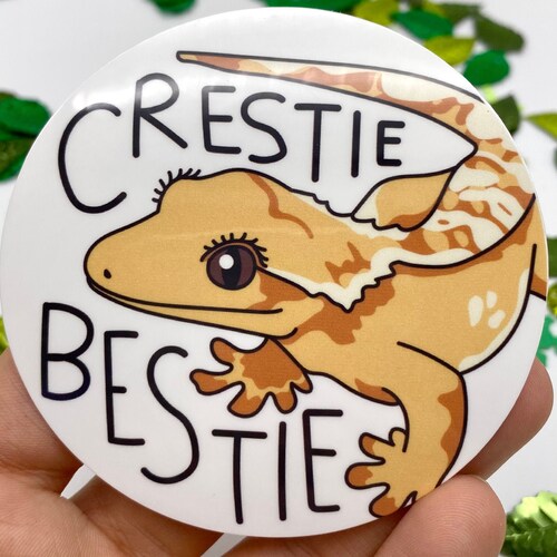 Crested Gecko Vinyl Sticker - Etsy