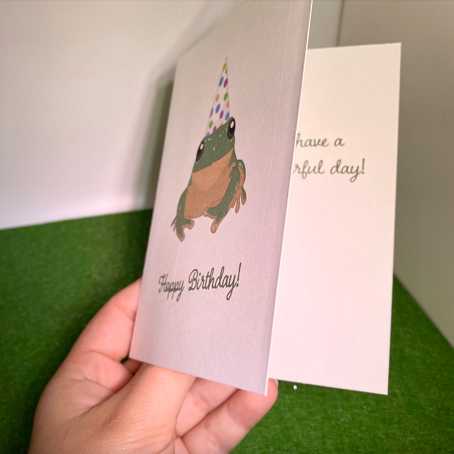 Hoppy Birthday Frog Themed Birthday Card - Etsy