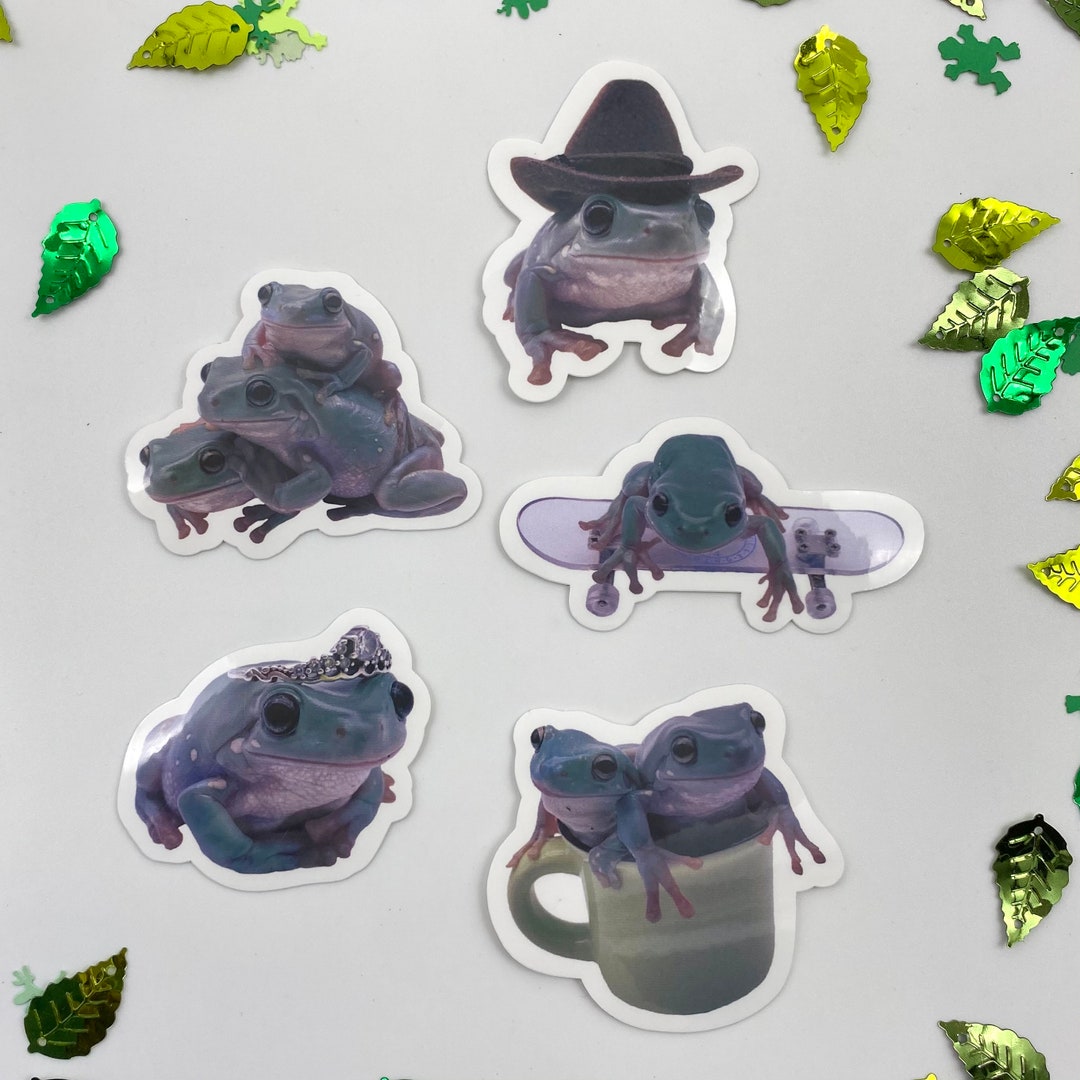 Crazy Frogs Vinyl Sticker Pack - Etsy