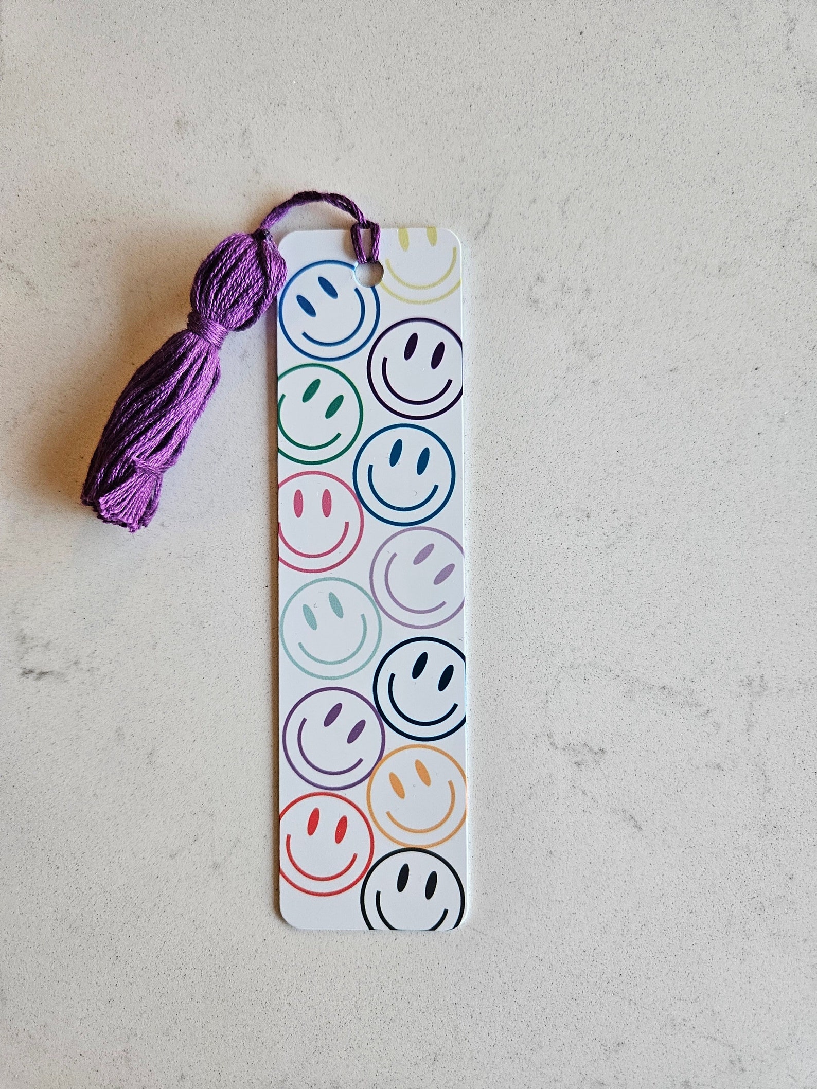 Smiley Face Bookmark - Etsy