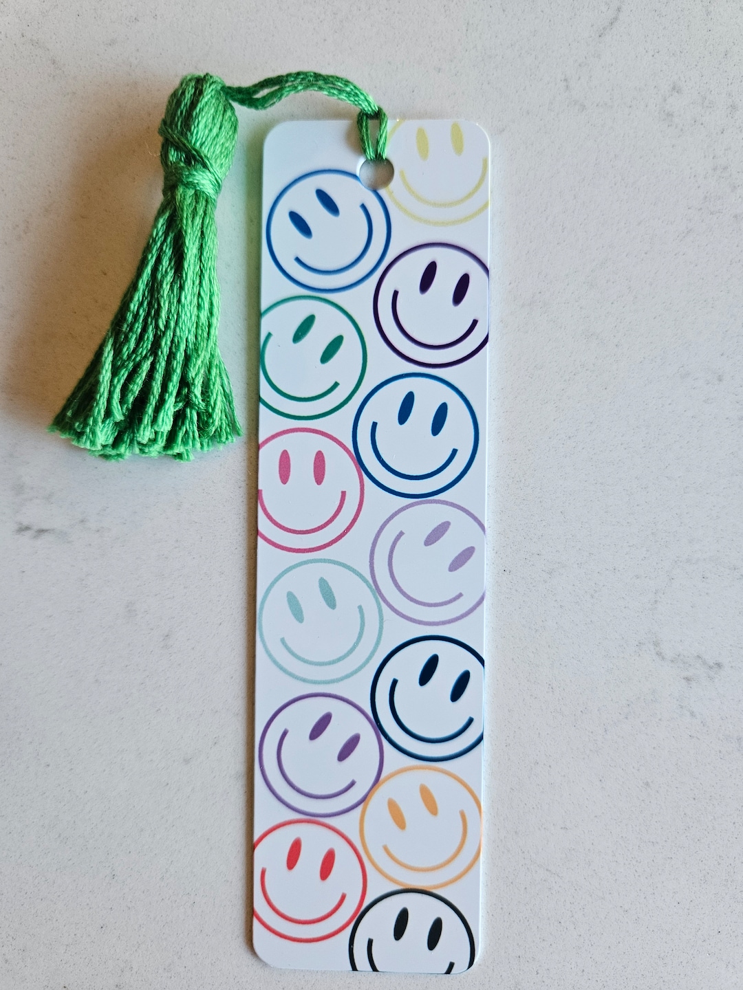Smiley Face Bookmark - Etsy