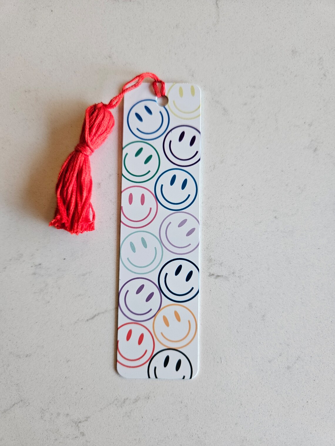 Smiley Face Bookmark - Etsy