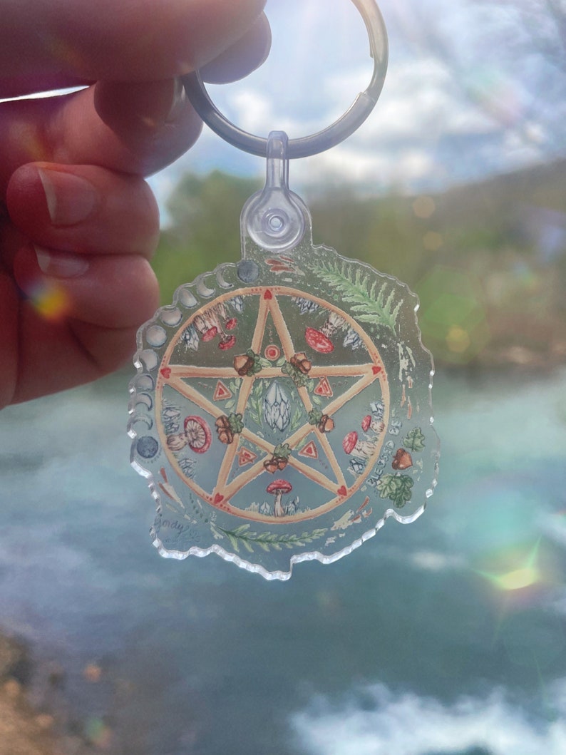 Key Chain Faery/ Fairy Pentacle/pentagram Witchy Gifts - Etsy