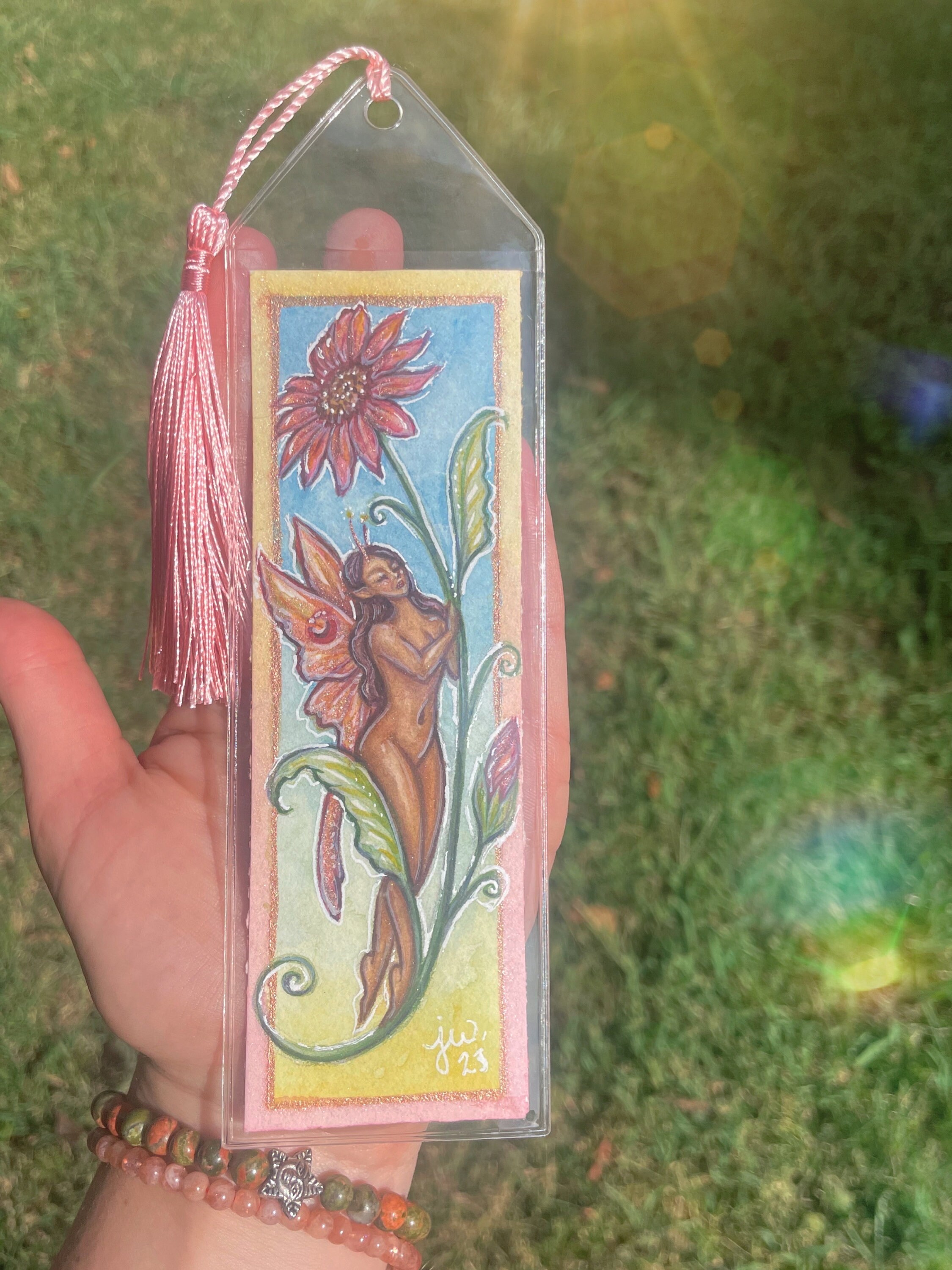 Fairy Bookmarks Hand-painted by Rising Goddess ART Fairy - Etsy