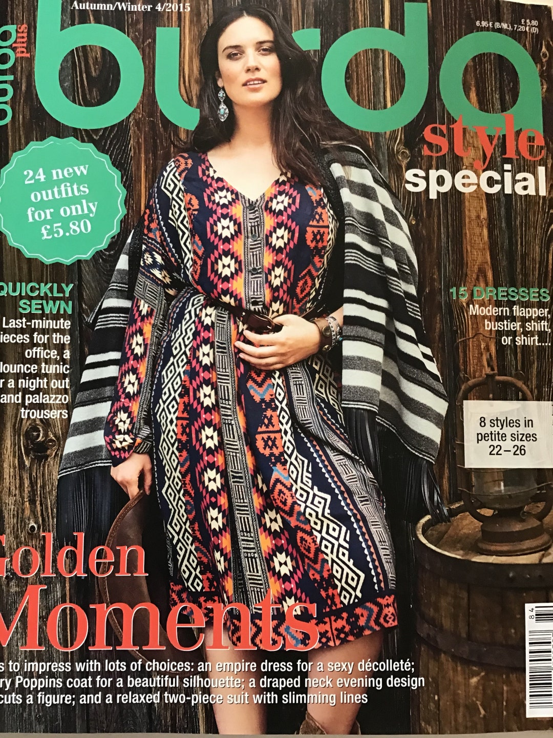 Burda Style Sewing Pattern Autumn Winter 2015 Womens Dress - Etsy