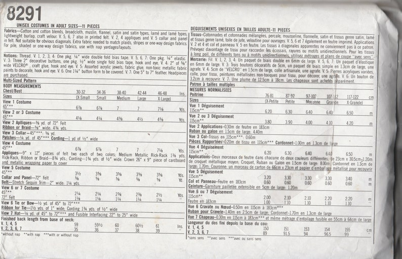 Sewing Pattern Simplicity 8291 Adult Unisex Costumes Caveman - Etsy