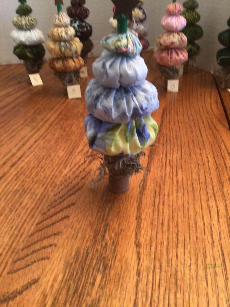 Yo-yo Fabric Tree - Etsy
