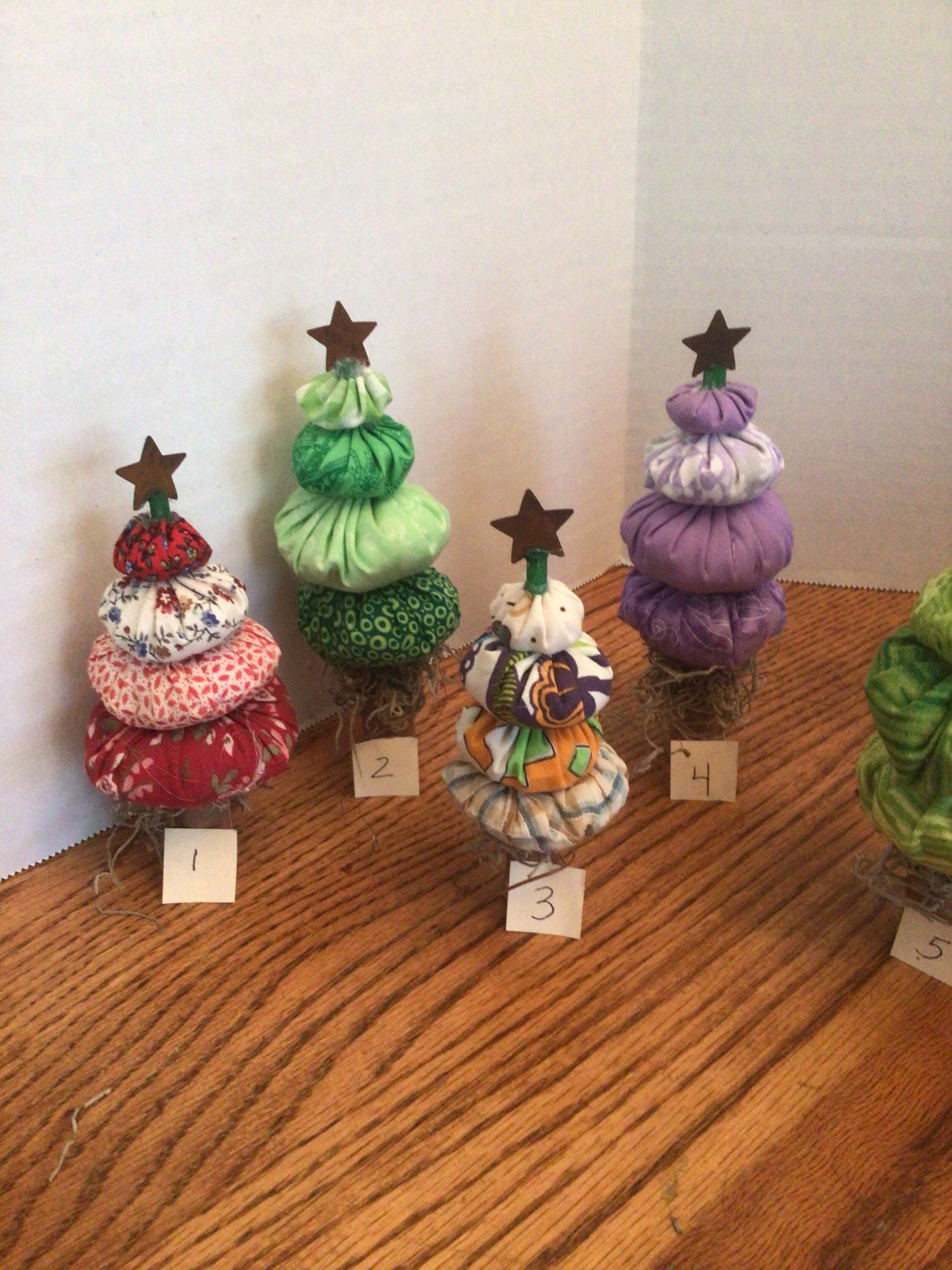 Yo-yo Fabric Tree - Etsy