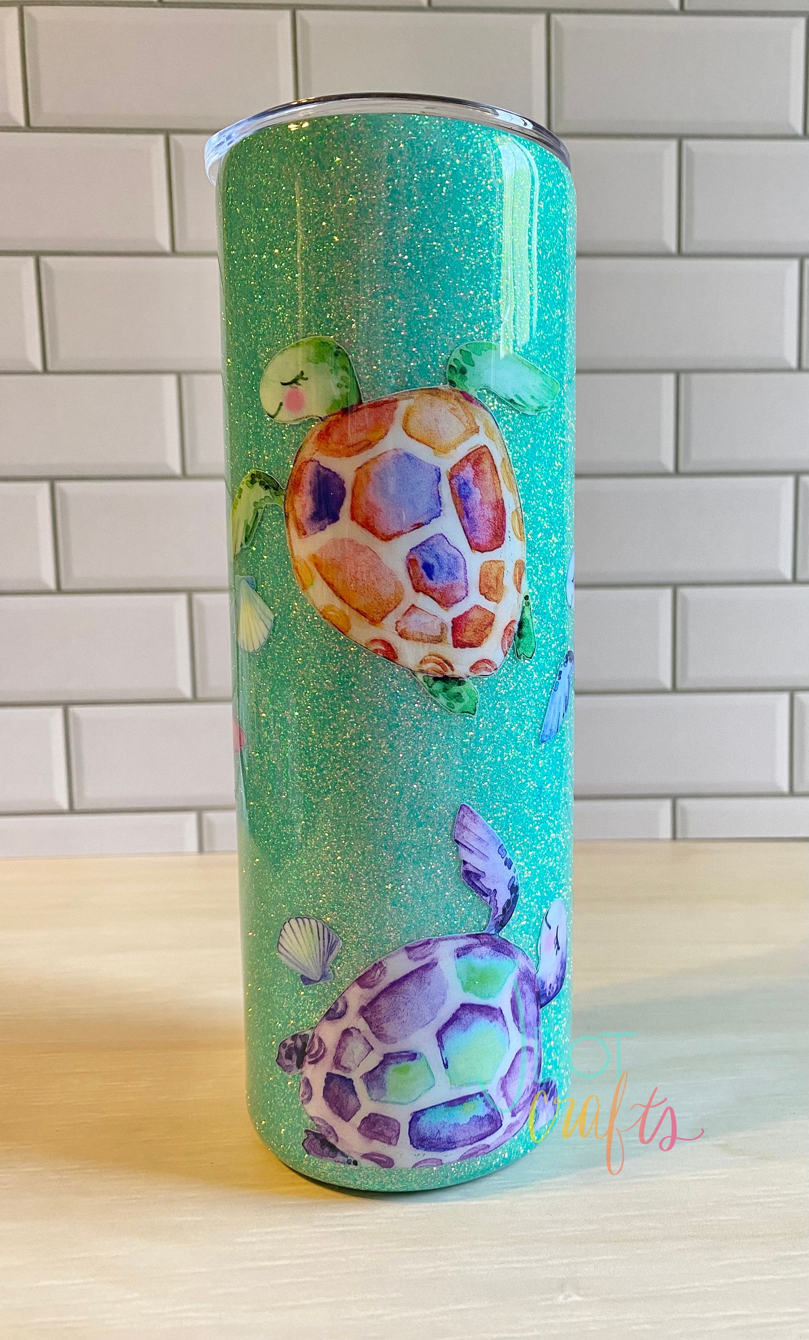 Sea Turtle Ocean Sea Animal Cute Turtle Underwater, Glitter Tumbler - Etsy