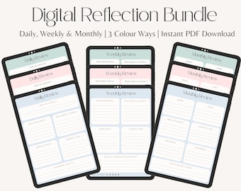 Daily Reflection Printable, Weekly Reflection Journal Printable ...