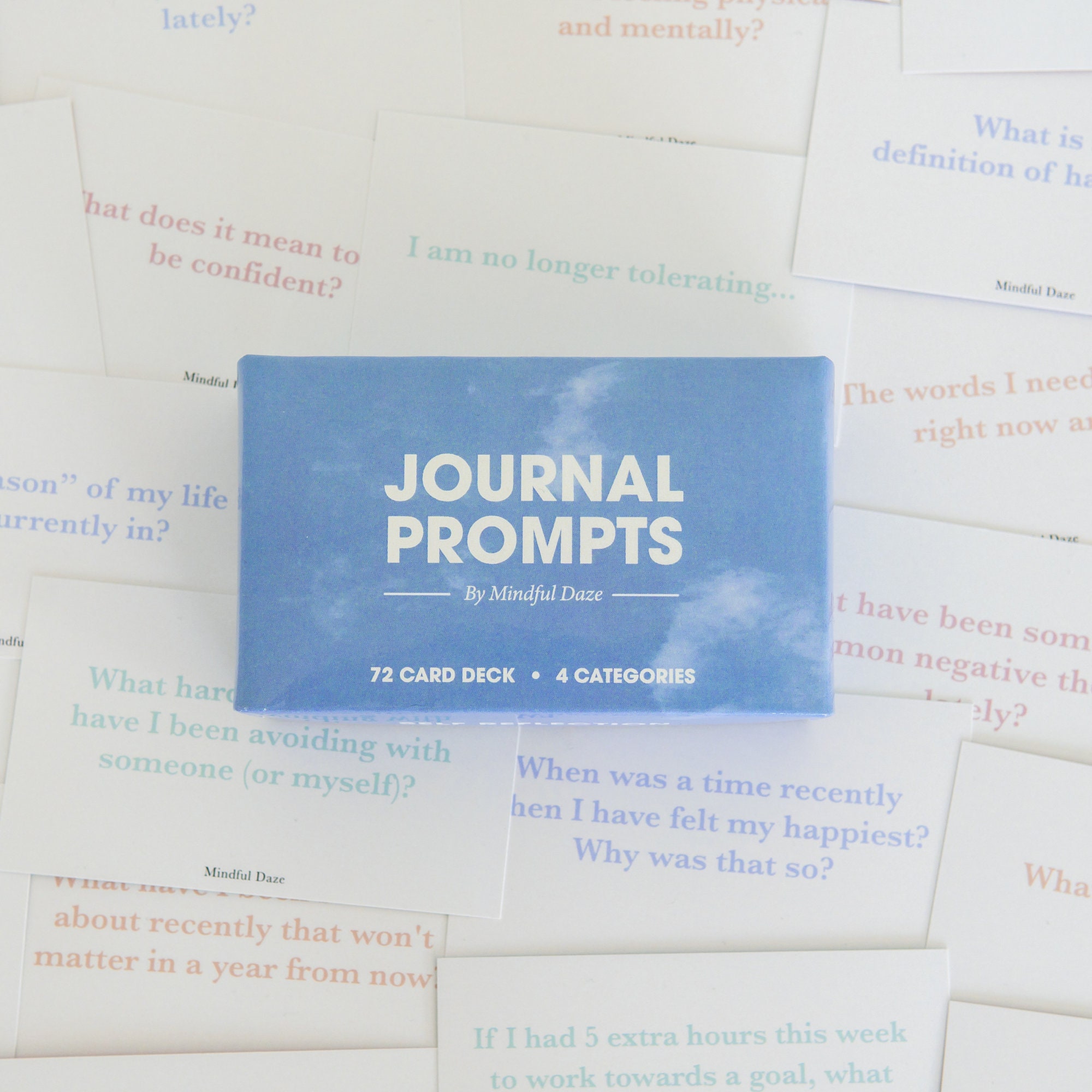 72 Card Deck Journal Prompt Cards (physical Product) - Etsy Australia