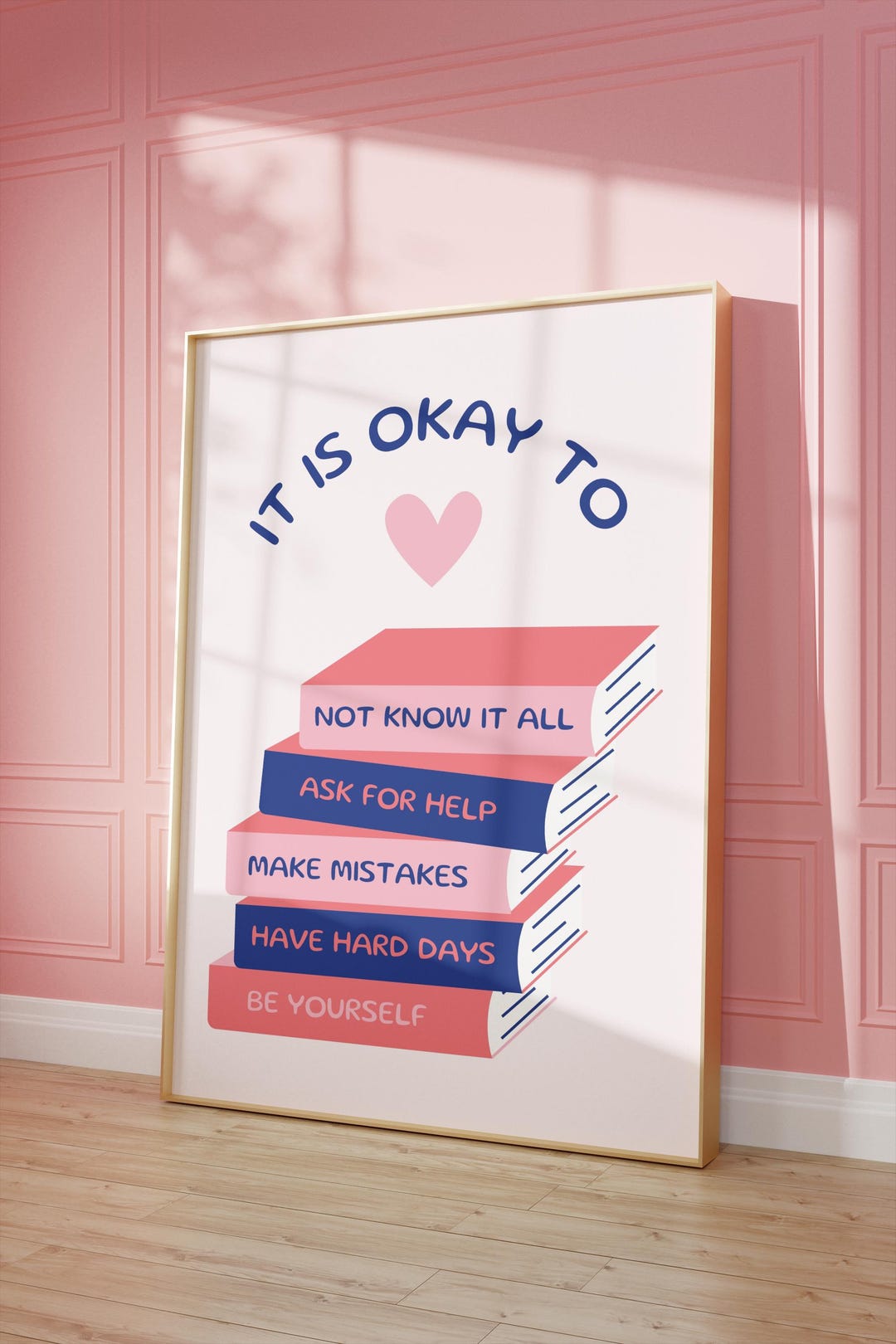 It's Okay to Not Be Okay Poster | Motivational Kids Art | Classroom ...