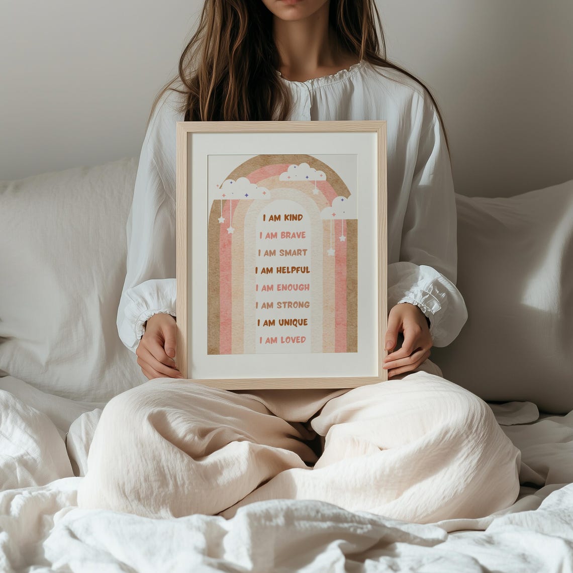 Rainbow Affirmations Art: Inspirational Nursery Decor (digital Download ...