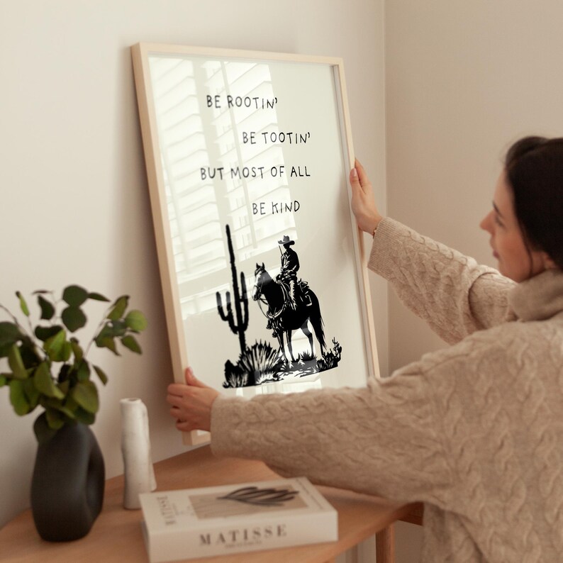 Cowboy Quote Art Print: Wild West Home Decor (digital Download) - Etsy