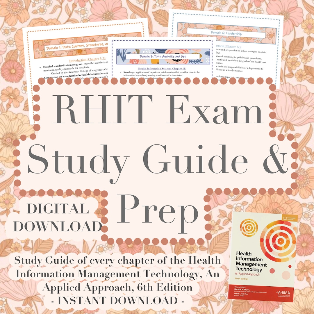 DIGITAL* RHIT Study Guide and Prep, Health Information Management Tech ...