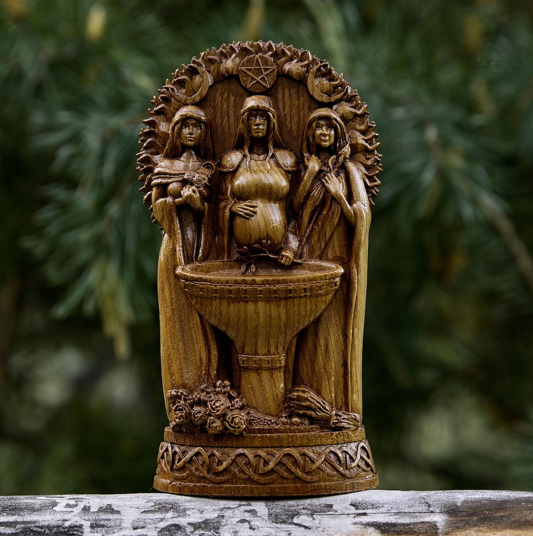 Brigid Goddess Statue - Celtic Deity of Hearth and Healing - Sacred ...