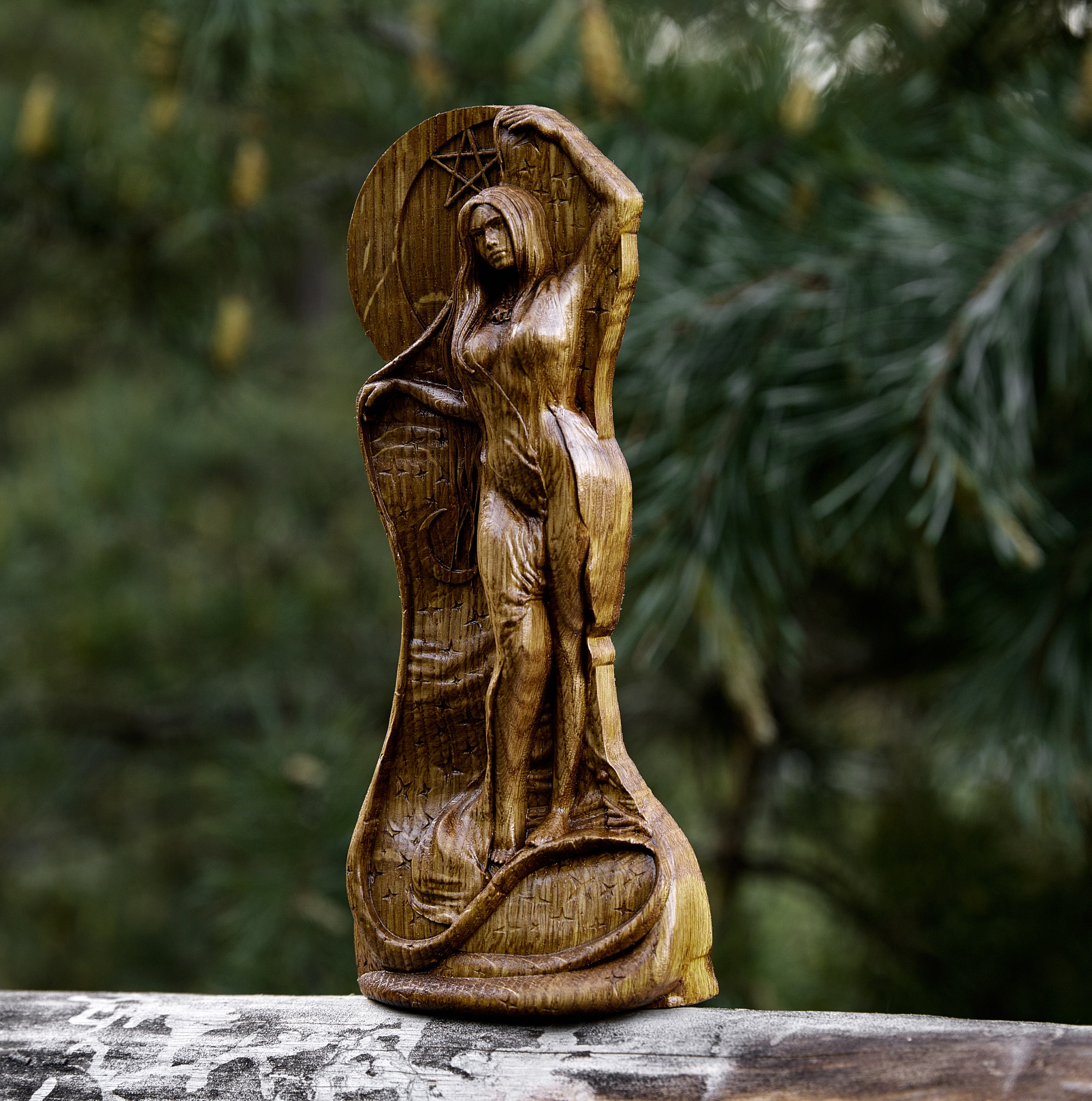 Moon Goddess, Selene Goddess, Wiccan Statue - Etsy