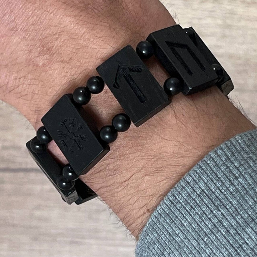 Viking Runes Wristband, Amulet for Attractiveness and Self Confidence ...