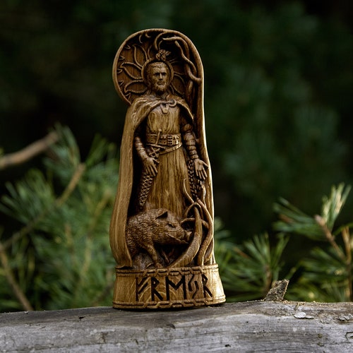 Sigun Statue Viking Goddess Wood Statue Pagan Paganism God - Etsy