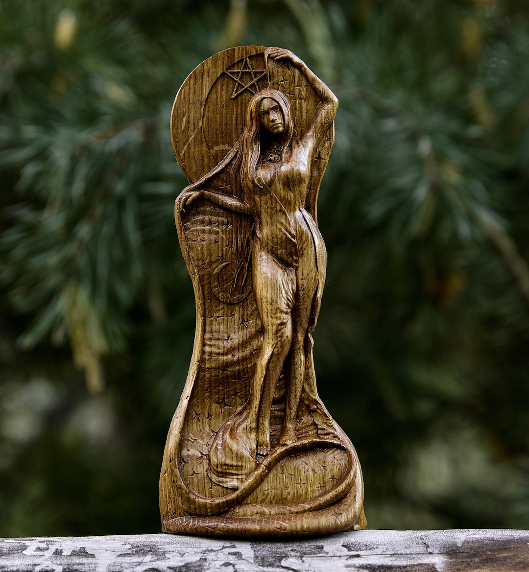 Moon Goddess, Selene Goddess, Wiccan Statue - Etsy