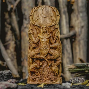 Cernunnos Cernun Wood Horned God Celtic God Altar Statue Pagan God Wiccan Druid - Etsy Canada