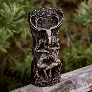 Wendigo Wooden Statue - Etsy