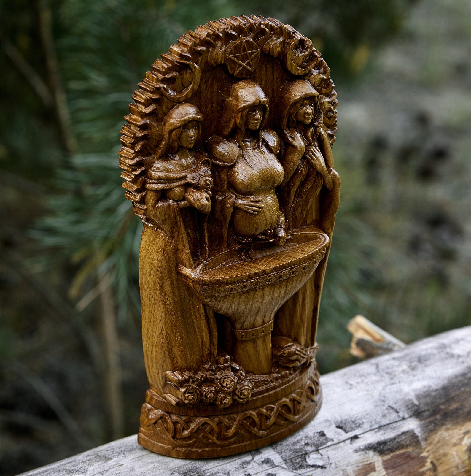 Brigid goddess Wiccan statue Brigit Ancient wicca altar | Etsy